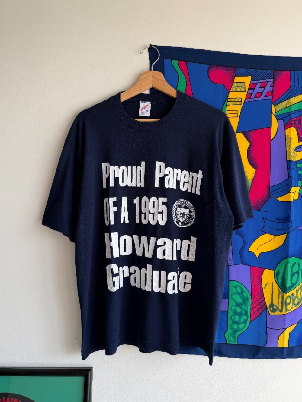 Vintage 1995 HBCU Howard University Graduate Tee XL - Gem